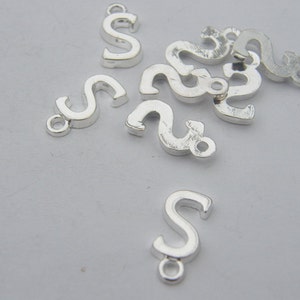 BULK 30 Letter S Alphabet Charms Silver Plated - Etsy
