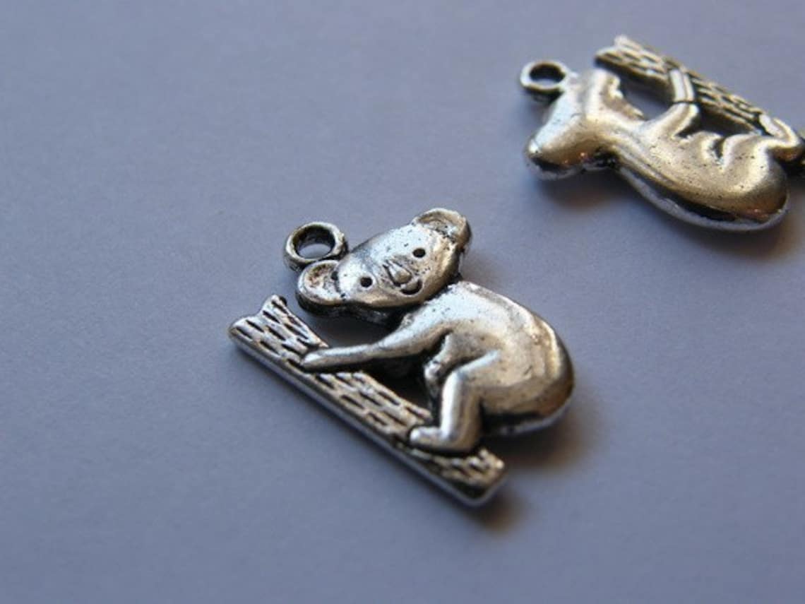 BULK 30 Koala Charms Antique Silver Tone A144 SALE 50% OFF - Etsy