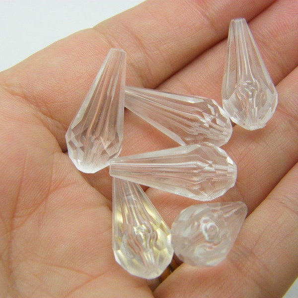 Acrylic Teardrop Beads - Etsy