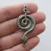 4 Snake Connector Charms Antique Silver Tone A1169 - Etsy