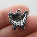 4 Turkey Charms Antique Silver Tone B153 - Etsy