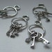 8 Key Ring Charms Antique Silver Tone K11 - Etsy