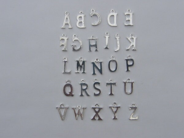 26 Letter Whole Alphabet Charms 15 X 5 16 X 11mm Silver - Etsy