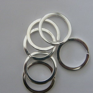 BULK 20 Key Rings 25 X 2mm Silver Plated FS421 - Etsy