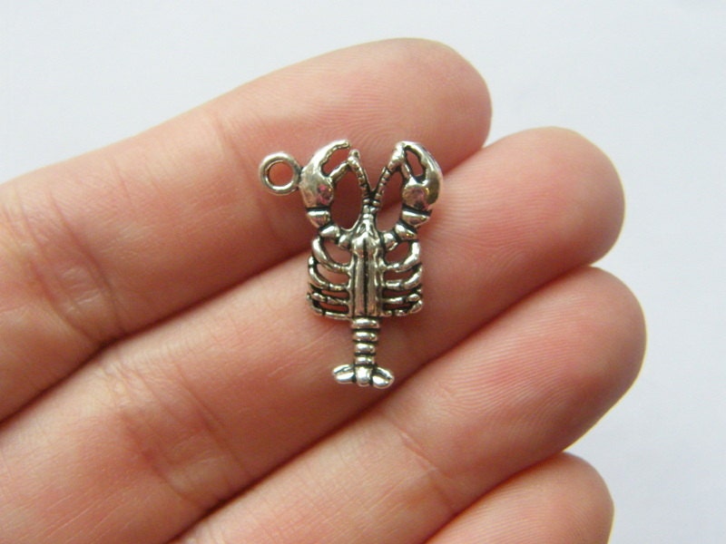 BULK 50 Lobster Charms Antique Silver Tone FF58 - Etsy