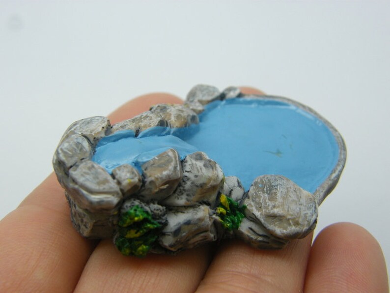 1 Pond Waterfall Miniature Dollhouse Resin WT52 - Etsy