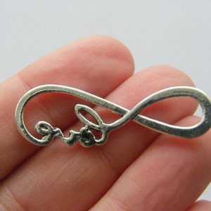 BULK 20 Love Infinity Charms or Connectors Antique Silver Tone I77 - SALE 50% OFF - Etsy