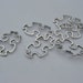 BULK 30 Puzzle Piece Connector Charms Silver Plated Tone P125 - Etsy