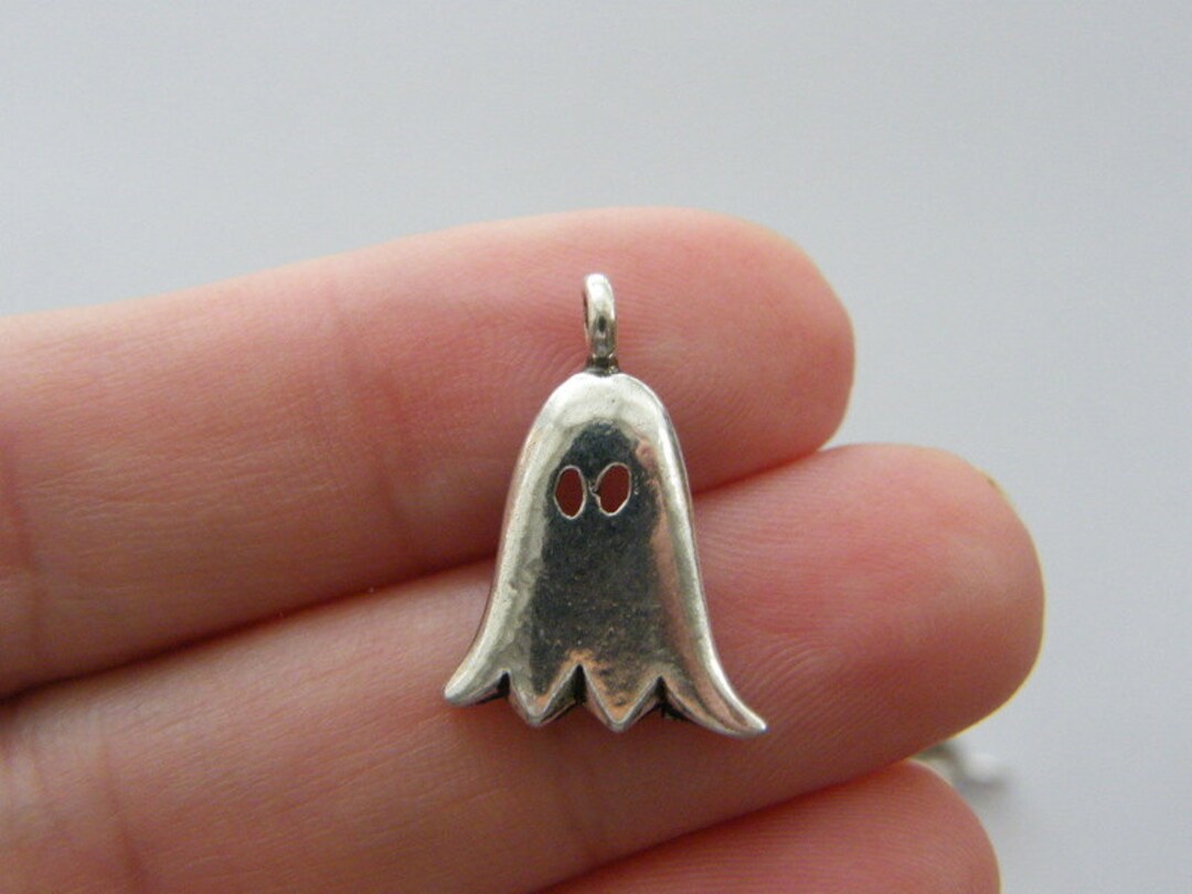 BULK 50 Ghost Charms Antique Silver Tone HC143 - Etsy