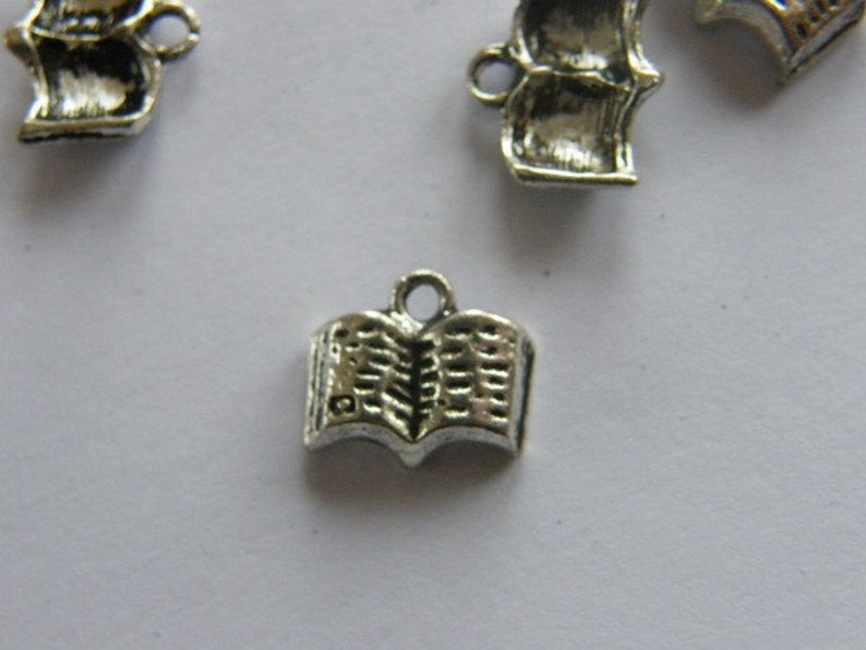 BULK 30 Book Charms Tibetan Silver P404 - SALE 50% OFF - Etsy