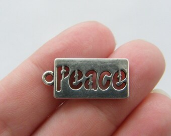 10pcs World Peace Connectors Charms Antique Silver Tone - Etsy