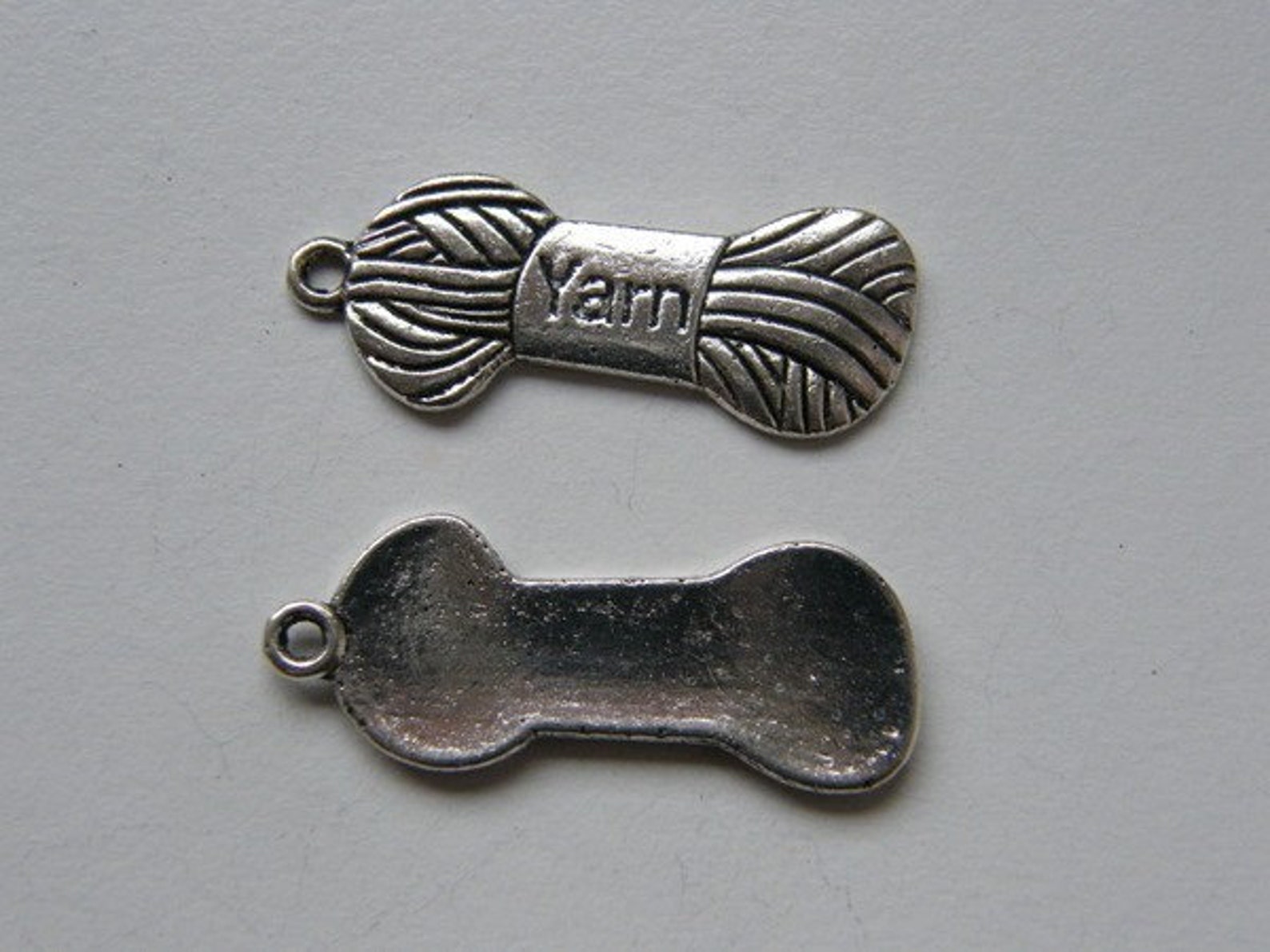 BULK 30 Ball of Wool or Yarn Charms Antique Silver Tone P502 - Etsy