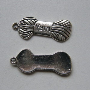 BULK 30 Ball of Wool or Yarn Charms Antique Silver Tone P502 - Etsy