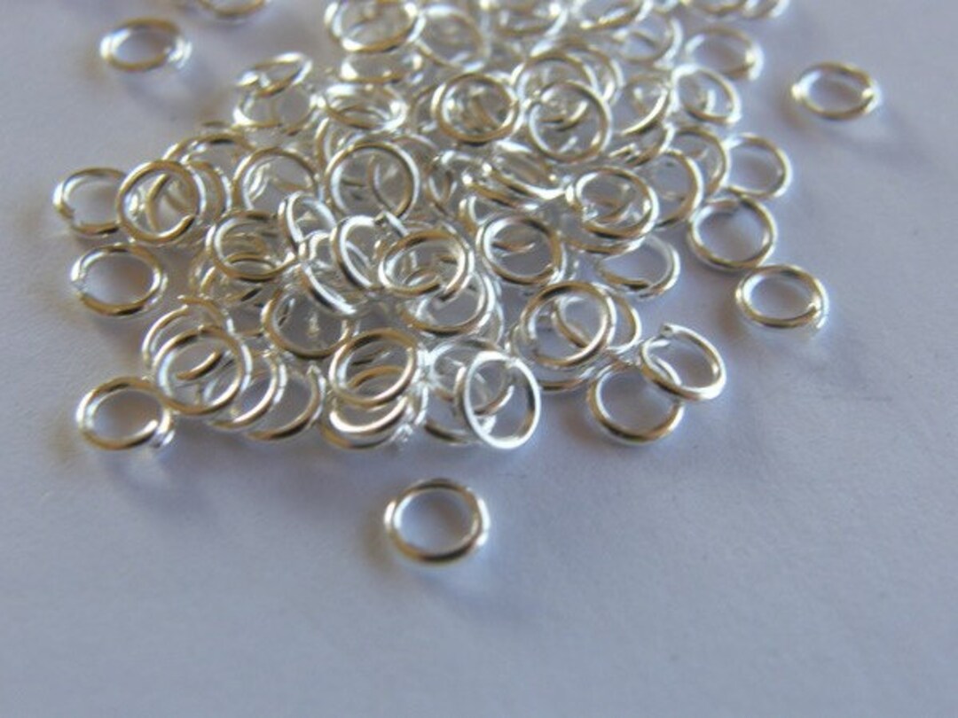 BULK 1500 Jump Rings 4mm Silver Plated - Etsy