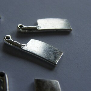 BULK 50 Meat Cleaver Knife Charms Tibetan Silver FD91 - Etsy