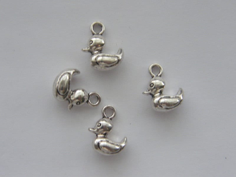 BULK 50 Duck Charms Antique Silver Tone B85 - Etsy