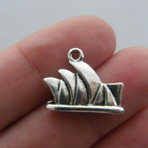 4 Sydney Opera House Charms Ntique Silver Tone WT115 - Etsy