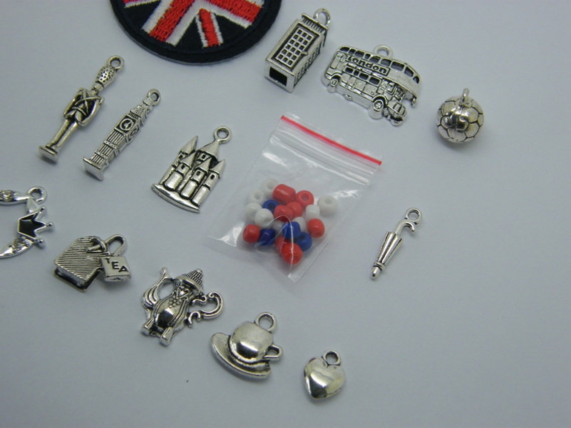 The I Love London Collection - 12 Different Silver Tone Charms Some ...