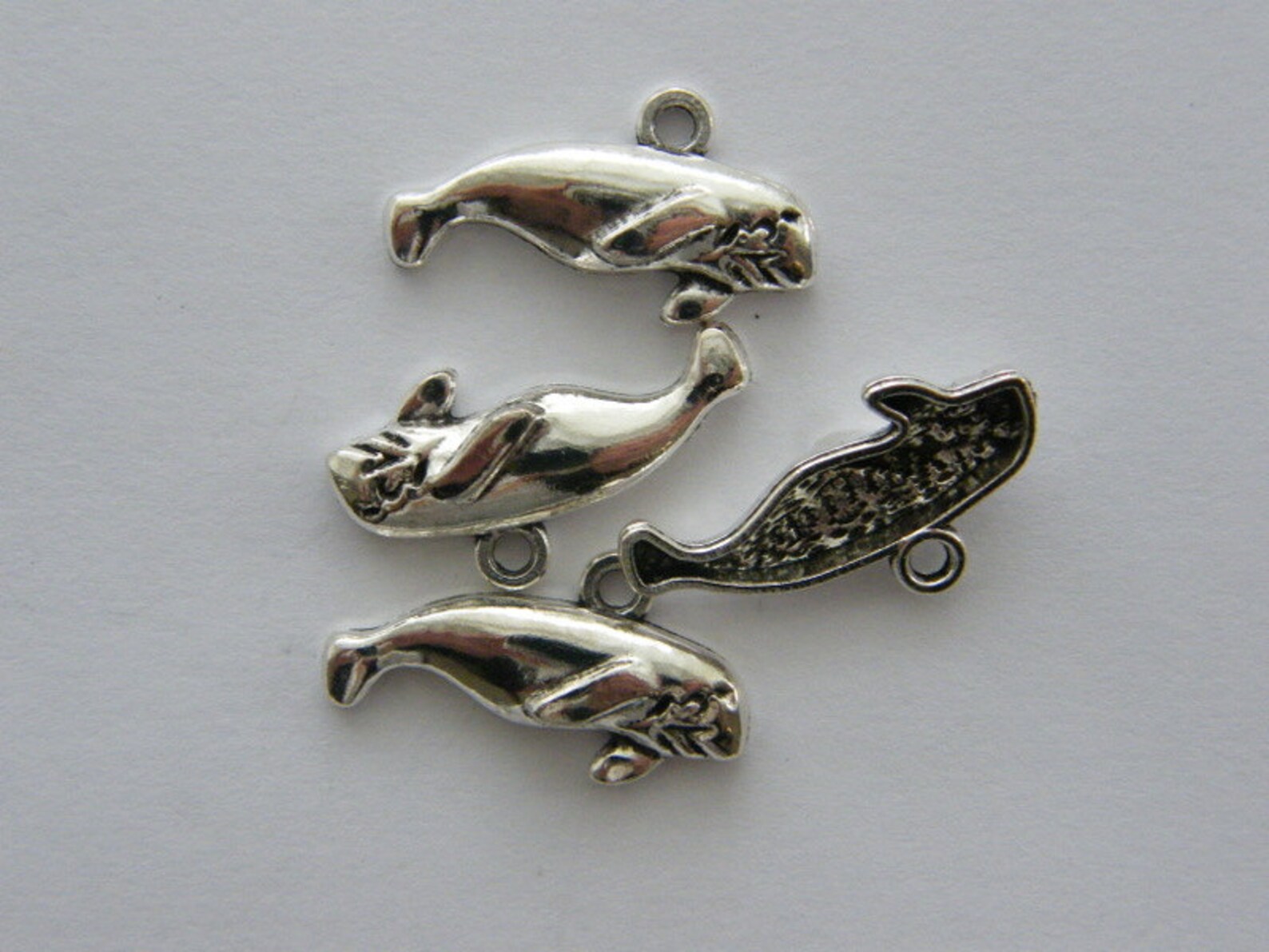 BULK 50 Manatee Charms Antique Silver Tone FF72 - Etsy