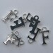 8 Letter F Alphabet Charms Silver Plated - Etsy