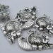 4 Cornucopia Pendants Tibetan Silver FD335 - Etsy