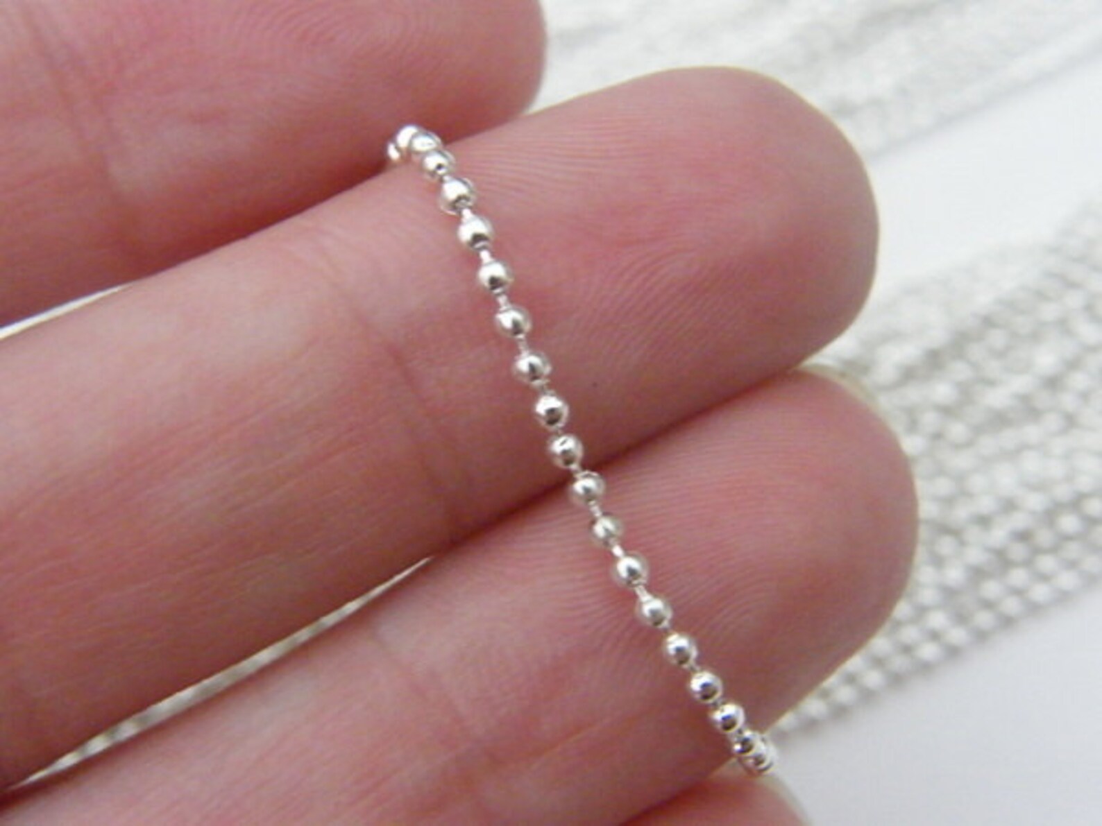 10m Ball Chain 1.5mm Silver Plated FS387 - Etsy