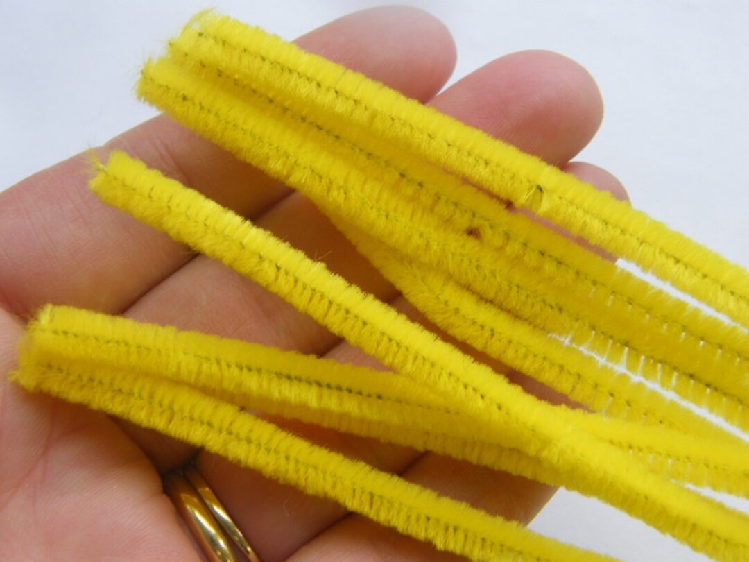 100 Yellow Pipe Cleaners - Etsy