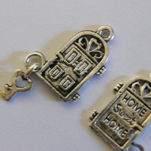 BULK 30 Door and Key Charms Antique Silver Tone P38 - SALE 50% OFF - Etsy