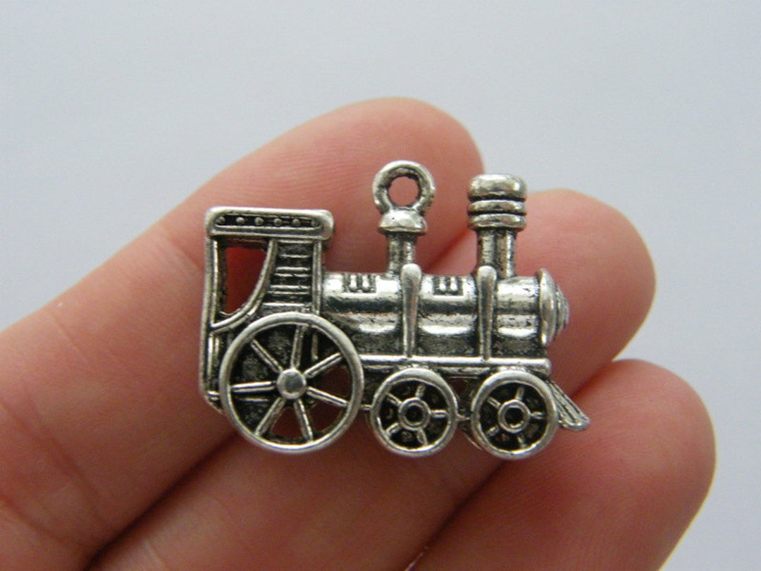 BULK 10 Train Charms Antique Silver TT84 - Etsy