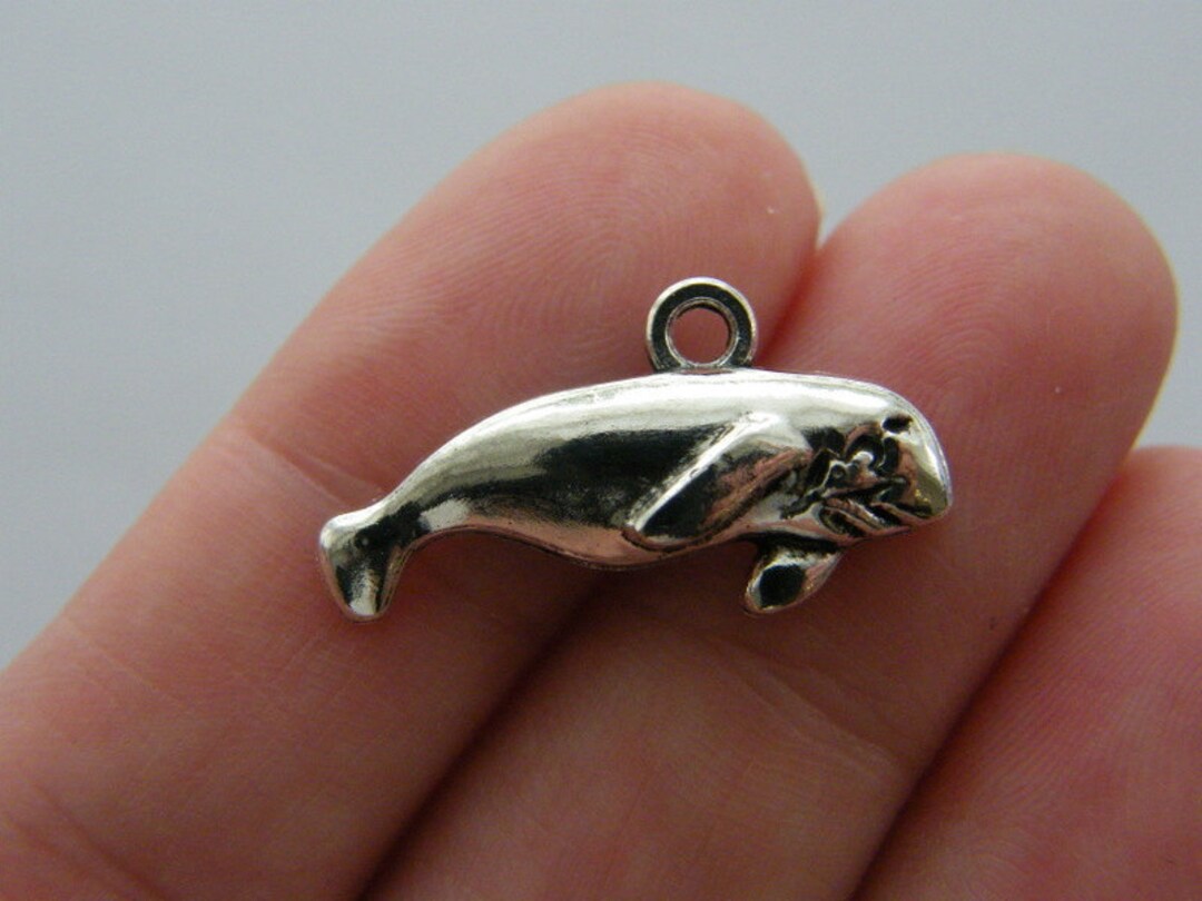 BULK 50 Manatee Charms Antique Silver Tone FF72 - Etsy