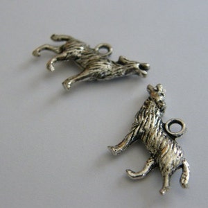 BULK 30 Howling Wolf Charms Antique Silver Tone A286 - Etsy