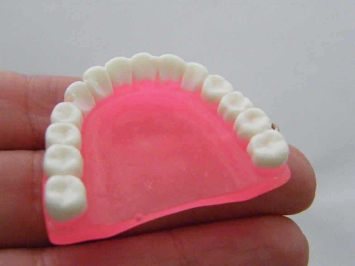 BULK 20 False Teeth Pendants Random Mixed Resin MD - Etsy