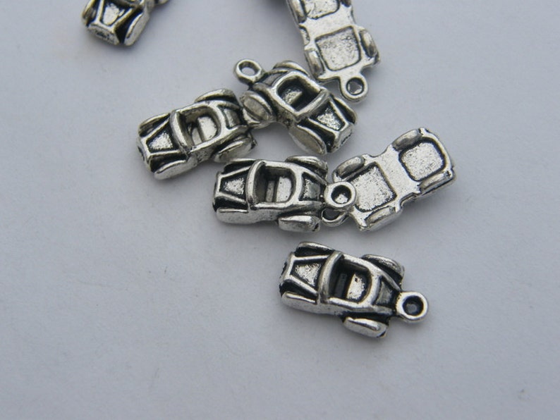 BULK 50 Sports Car Charms Antique Silver Tone TT25 - SALE 50% OFF - Etsy