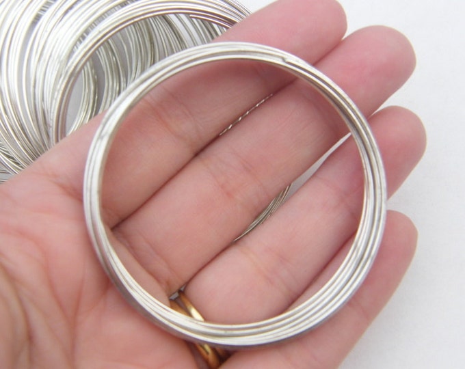 100 Loops Memory Wire 50 55mm Silver Plated 20976 - Etsy