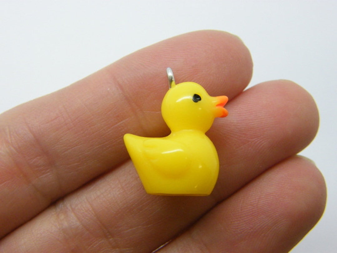 6 Rubber Duck Charms Resin P579 - Etsy