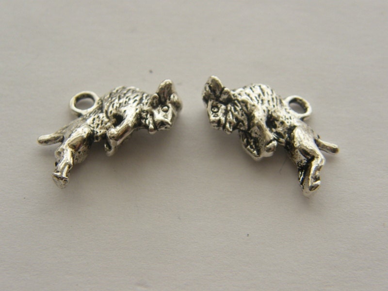 6 Buffalo Charms Antique Silver Tone A138 - Etsy