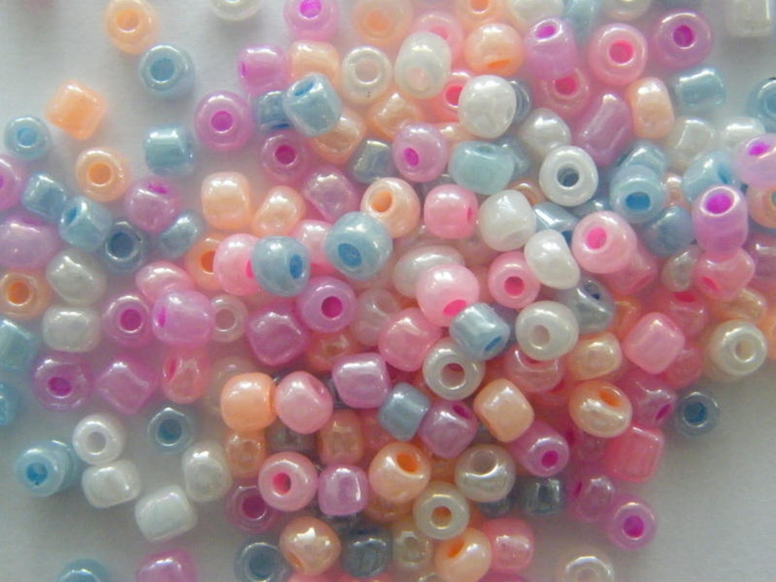 400 Pastel Mixed Glass Seed Beads 4mm - Etsy