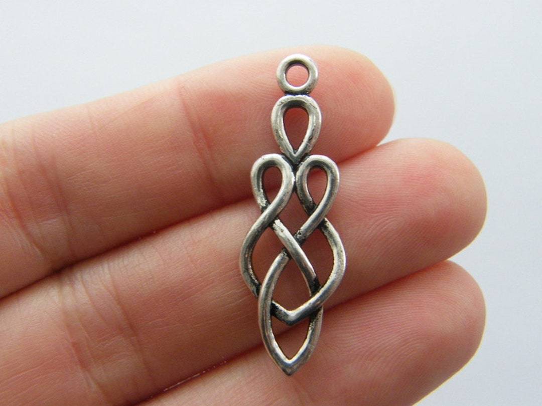 Bulk 10 Celtic Knot Charms Antique Silver Tone R95 - Etsy