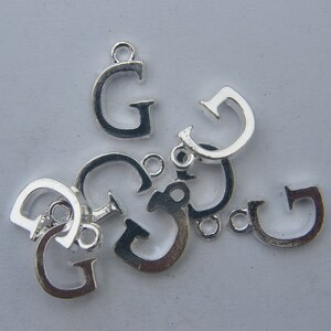BULK 30 Letter G Alphabet Charms Silver Plated - Etsy