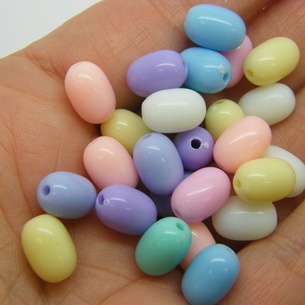 Oval Plastic Beads - Etsy