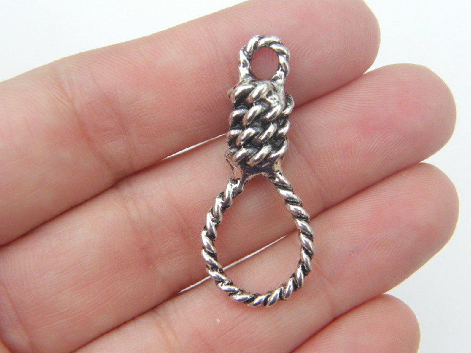 BULK 20 Noose Pendants Antique Silver Tone HC94 - Etsy