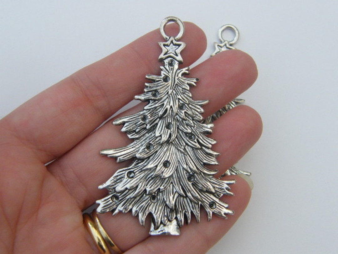 1 Christmas Tree Pendant Tibetan Silver CT3 - Etsy