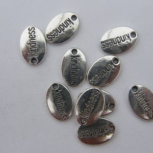 BULK 50 Kindness Charms Tibetan Silver M10 - Etsy