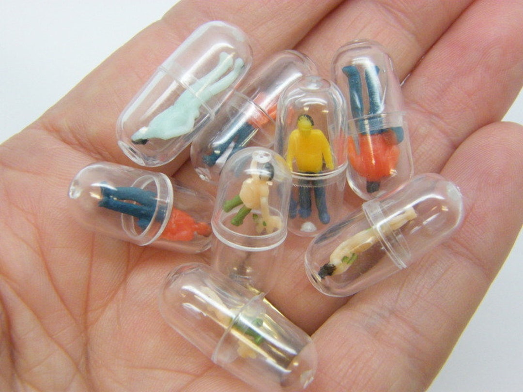 8 People in Capsule Embellishment Random Mixed Plastic M165 - Etsy