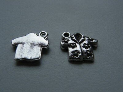 8 Hawaiian Shirt Charms Tibetan Silver CA163 - Etsy