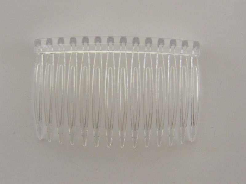 20 Hair Comb Slides 71 X 46mm Transparent Acrylic - Etsy
