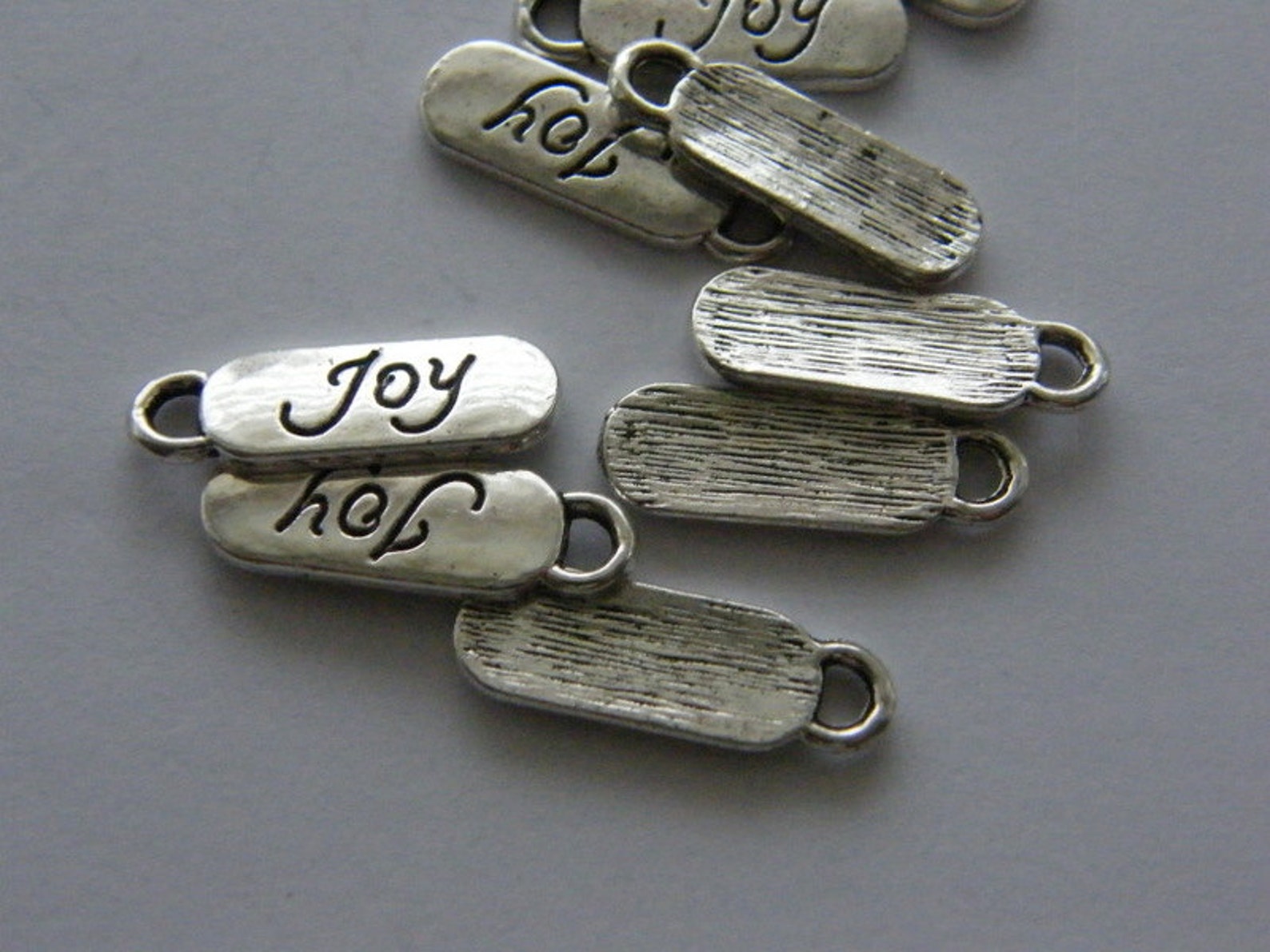 BULK 50 Joy Charms Antique Silver Tone M104 SALE 50% OFF - Etsy