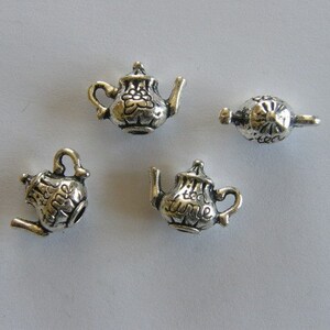 BULK 20 Teapot Tea Time Charms Antique Silver Tone FD59 - SALE 50% OFF ...
