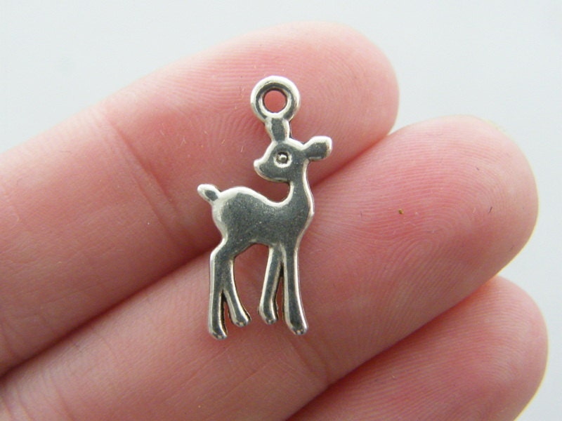 BULK 50 Deer Charms Antique Silver Tone A227 SALE 50% OFF - Etsy