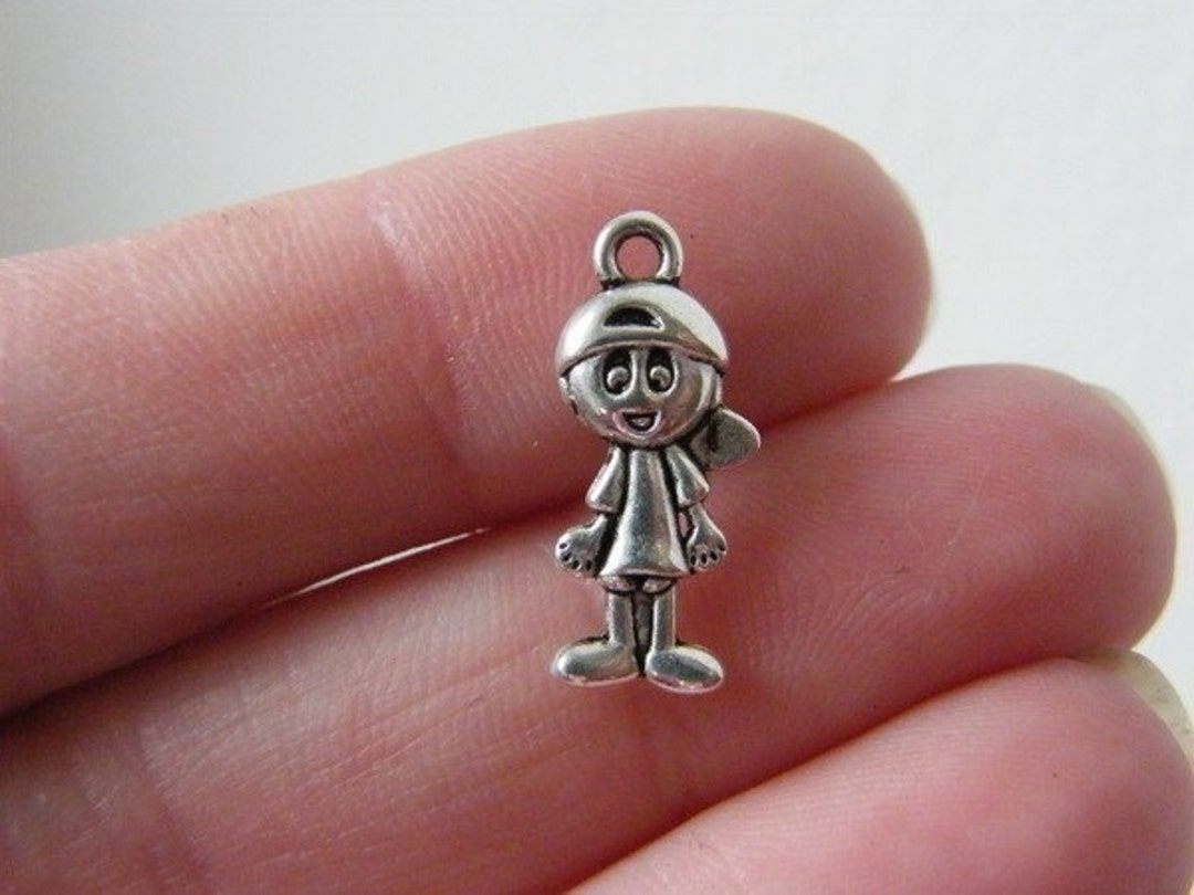 BULK 50 Boy Charms Antique Silver Tone P88 - Etsy